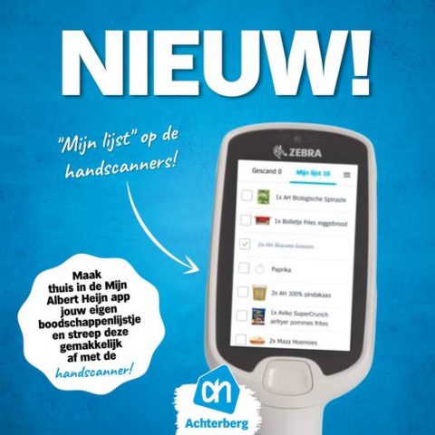NIEUW: ‘Mijn lijst’ op de handscanners! | Albert Heijn Achterberg